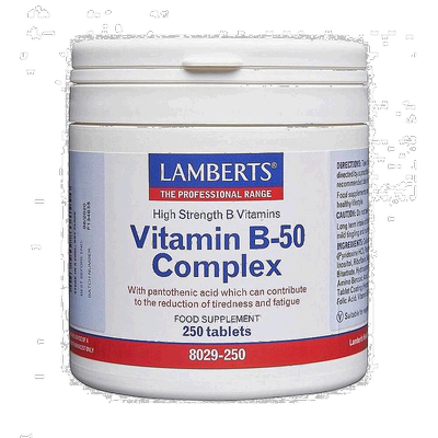欧洲直邮英国药房Lamberts促进能量增加代谢B族复合维生素250片