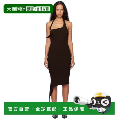 香港直邮 Courreges 女士 挂脖针织连衣裙 424MRO【付后1h可退】