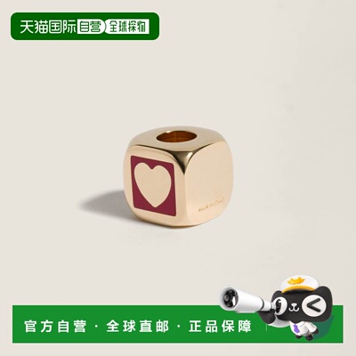 欧洲直邮MIU MIU(缪缪) Breloque de en metal emaille avec cœur