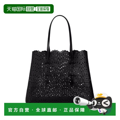 1h可退 香港直邮alaia 女士 Mina 37 黑色皮革手袋 AA1L6014I251