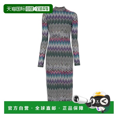 香港直邮MISSONI 女士连衣裙 24GW2ABR00YXSM9EO AW2024 花色