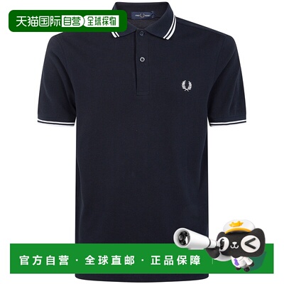香港直邮FRED PERRY 男士T恤 FPM3600P58238 SS2026 蓝色 Tipped