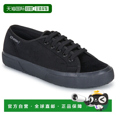 欧洲直邮Superga 女鞋 低帮板鞋 黑色 冬天 2750 VELVET
