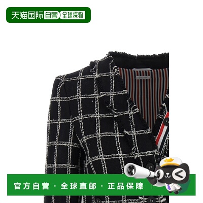 香港直邮Thom Browne 汤姆 布朗 女士 花呢西装外套 FBC968TF1279