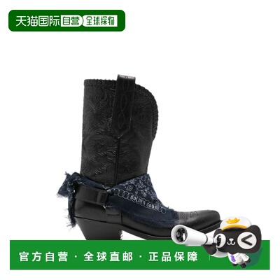 1h可退 香港直邮GOLDEN GOOSE 女士 WISH 星星皮质靴子 GWF01136F