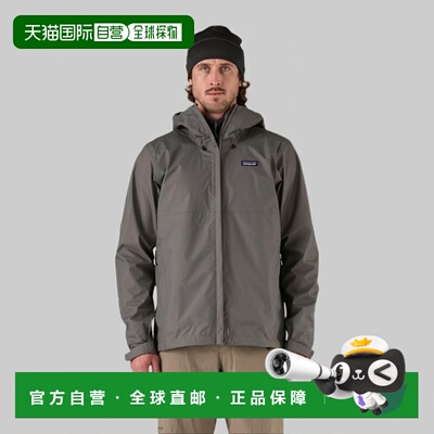 自营欧洲直邮Patagonia Torrentshell 3L男士中灰色尼龙防风防水