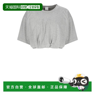 1h可退 香港直邮Pinko 品高 女士 短袖T恤 104257A2F8 grey灰色