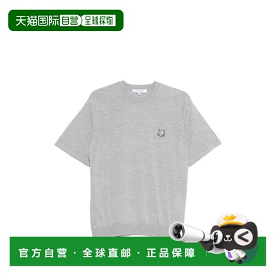 香港直邮MAISON KITSUNE 男士 MAISON KITSUNÉ 徽标T恤 QM00804KT
