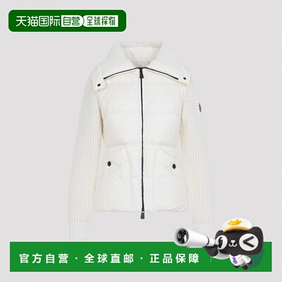 1h可退 香港直邮moncler 盟可睐 女士 绗缝羊毛拉链针织开衫 K209