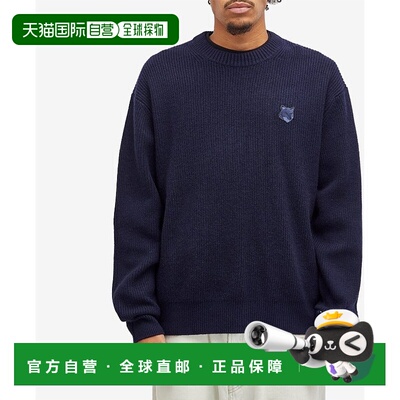 1h可退 香港直邮MAISON KITSUNE 男士 圆领长袖毛衣 LM00818KT109