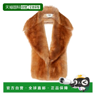 欧洲直邮FENDI 女士围巾 FNG592AYLIF1AHL SS2026 棕色 “dorsato