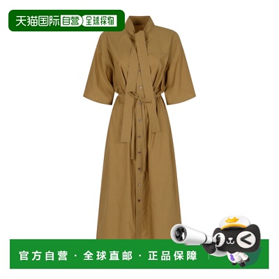 香港直邮LEMAIRE 女士连衣裙 DR1156LF1500YE539 SS2026 棕色