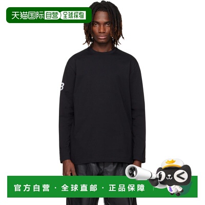 香港直邮Y-3 男士 黑色 Mercedes-AMG F1 联名 Chaos Logo T恤 KR