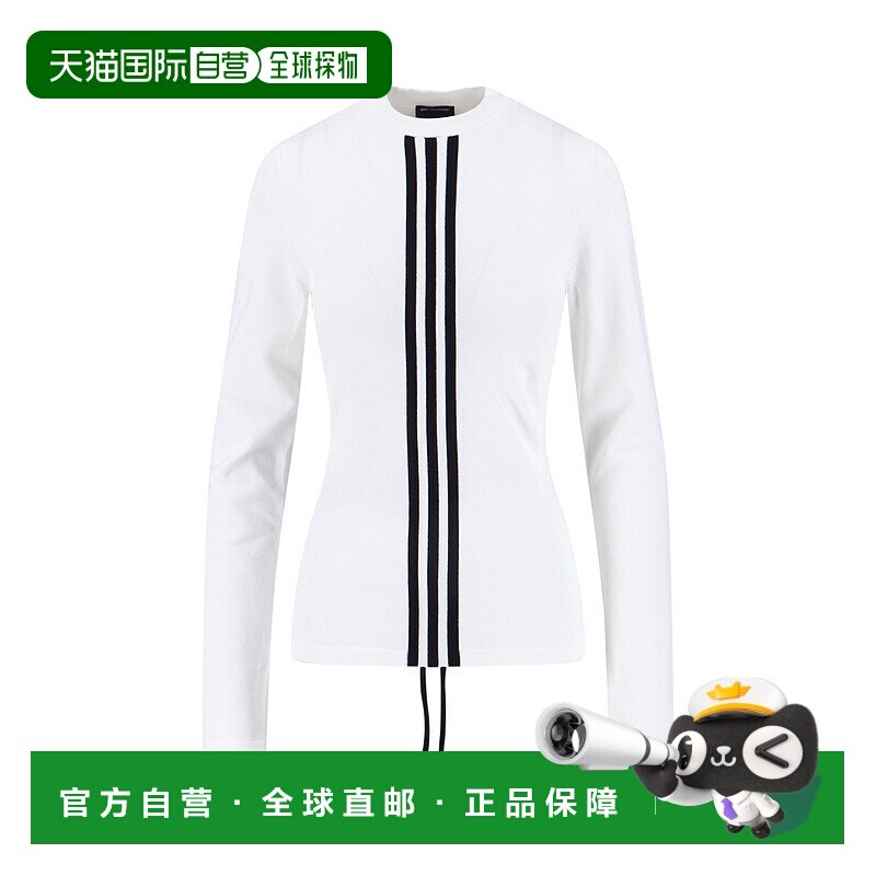 1h可退 香港直邮Y-3 女士 白色毛线衫 KD4760CWHITEBLACK针织衫
