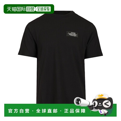 1h可退 香港直邮AMIRI 男士 SPIRIT T恤 AMJYTE1198 black黑色 舒