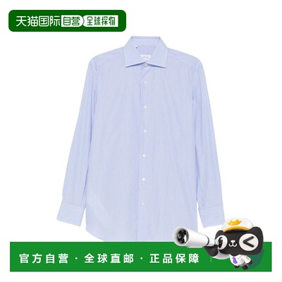 1h可退 香港直邮Brioni 布里奥尼 男士 BRIONI 浅蓝衬衫 RCB10MOC