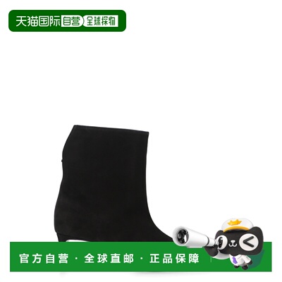 香港直邮KHAITE 女士 ONA 绒面革短靴 F1100964 black黑色 舒适时