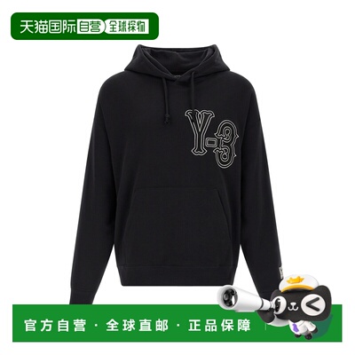 1h可退 香港直邮Y-3 男士 'El5 Gfx' 连帽衫 KQ9305 black黑色 舒