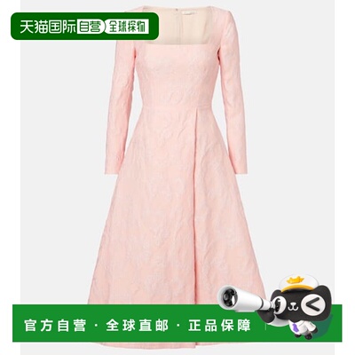 1h可退 香港直邮EMILIA WICKSTEAD 女士 Glenda crêpe 刺绣中长