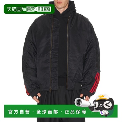 1h可退 香港直邮Adidas 男士 x Willy Chavarria 缎面短夹克 KD93