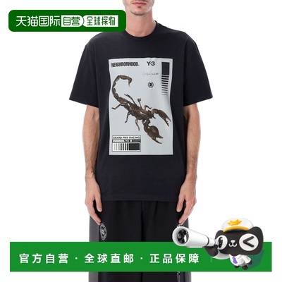 1h可退 香港直邮Y-3 男士 NBHD SCORPION 宽松款印花T恤 KC8823B