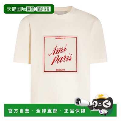 香港直邮Ami Paris 女士 棉质印花T恤 UTS385726136