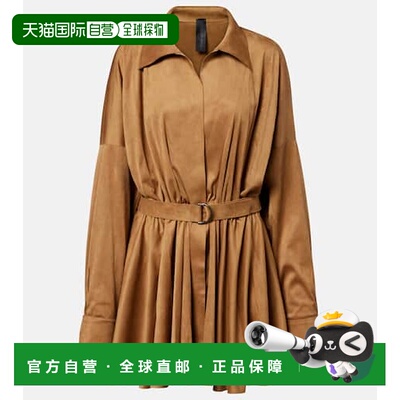 1h可退 香港直邮NORMA KAMALI 诺玛 卡玛丽 女士 束带衬衫式连衣