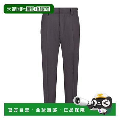 香港直邮Zegna 直筒休闲裤杰尼亚羊毛直筒裤 887014A8738DH2