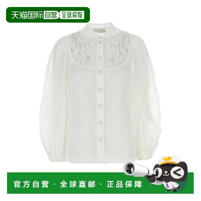 1h可退 香港直邮ZIMMERMANN 女士衬衫 1404TSS245IVIV SS2025 白