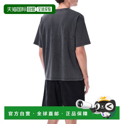 香港直邮Satisfy 男士 MothTech running 抓破起绒复古黑色T恤 11