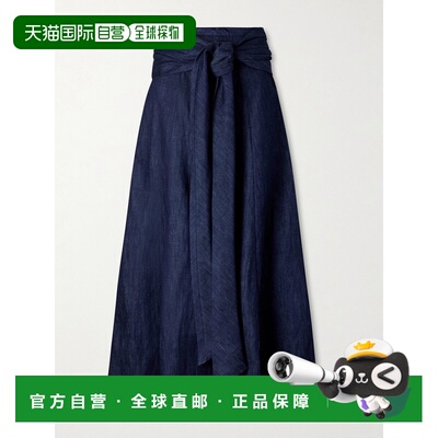 1h可退 Gabriela Hearst 女士 Zivan 棉麻混纺长款半身裙 4263789