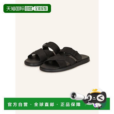 1h可退 欧洲直邮DOUCAL'S 男士凉鞋 100169080813000 CO 黑色 Sli