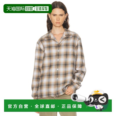 香港直邮J.W. Anderson 女士 格纹衬衫 SH0399PG1889