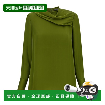 香港直邮TOM FORD 女士衬衫 TS2167FAX1778GDK AW2026 绿色