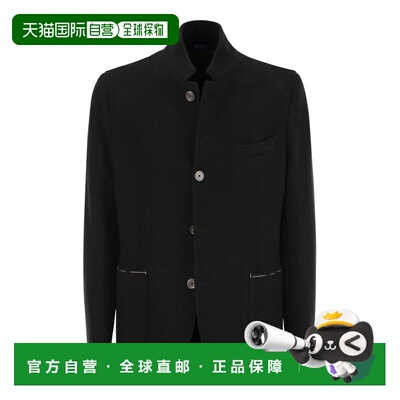 欧洲直邮FEDELI 男士外套 7UI003031615 AW2024 黑色 DAMON - Cas