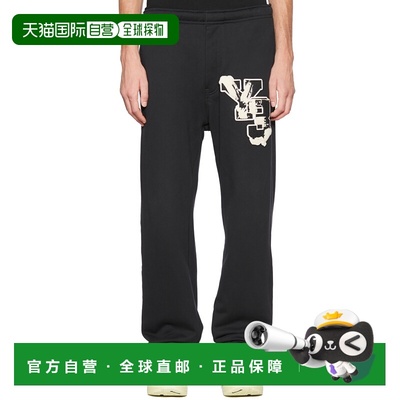 1h可退 香港直邮Y-3 男士 CON STAMPA 慢跑者长裤 GIQ2128BLACK