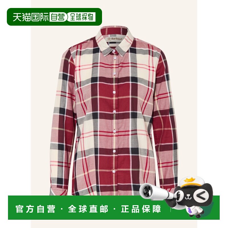 1h可退 欧洲直邮Barbour 女士衬衫 100104291018000 CO 花色 BRED