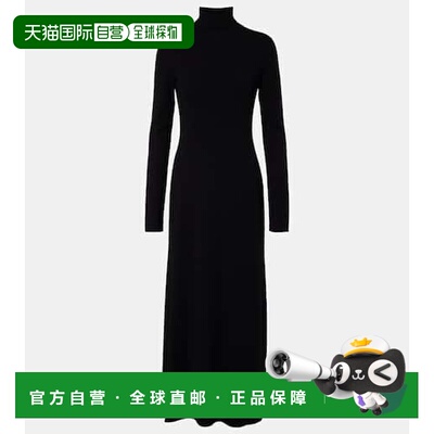 1h可退 香港直邮The Row 女士 Leoline 高领初剪羊毛长款连衣裙