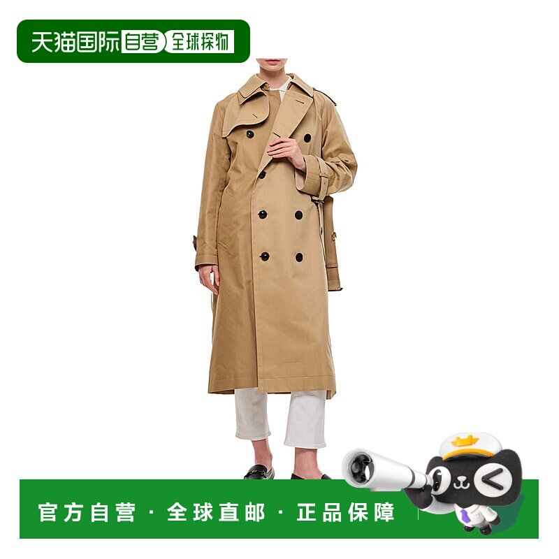 香港直邮Sacai 双排扣大衣 SCW212