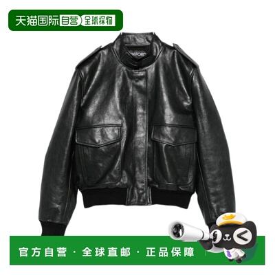 香港直邮TOM FORD 女士皮衣 LEX476CSL805NAA AW2026 黑色 长袖皮