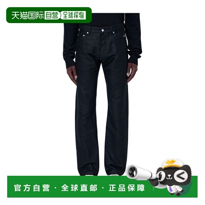 香港直邮RICK OWENS 男士牛仔裤 RU02F4399MOR09 AW2026 黑色