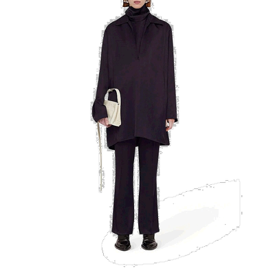 香港直邮Jil Sander 修身喇叭裤 正装西裤J02KA0106-J65090女装