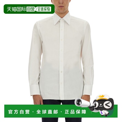 香港直邮TOM FORD 男士衬衫 HSBC01CGS11WAA CO 白支付后1h可退