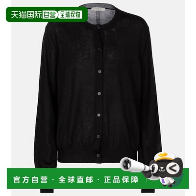1h可退 香港直邮The Row 女士 Battersea 羊绒针织开衫 black黑色