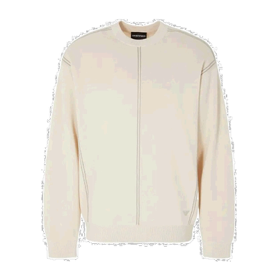 香港直邮Emporio Armani 羊毛条纹提花套头毛衣 6R1MX31MOZZ