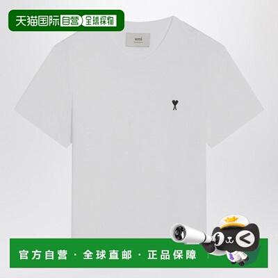 香港直邮Ami Paris 女士 AMI DE COEUR 棉质T恤 FTS347724100
