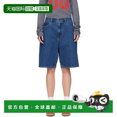 1h可退 香港直邮CARHARTT WIP 女士 蓝色 Brandon 牛仔短裤 I0319