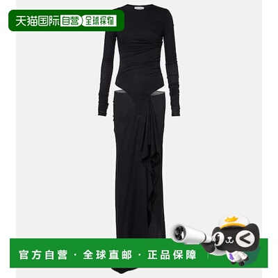 香港直邮The Attico 女士 垂褶剪口半透视长款连【付后1h可退】