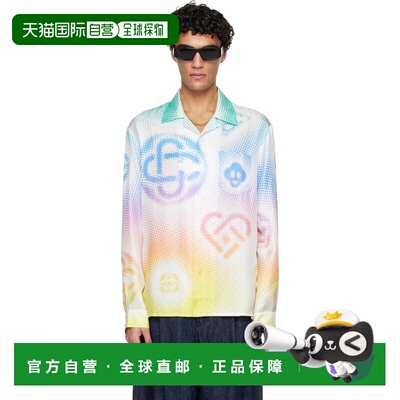 1h可退 香港直邮Casablanca 男士 多色 Halftone Logo Long Sleev