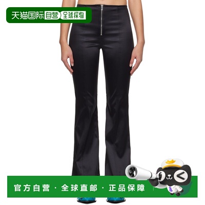 1h可退 香港直邮GANNI 甘尼 女士 黑色 Flared 长裤 F8583